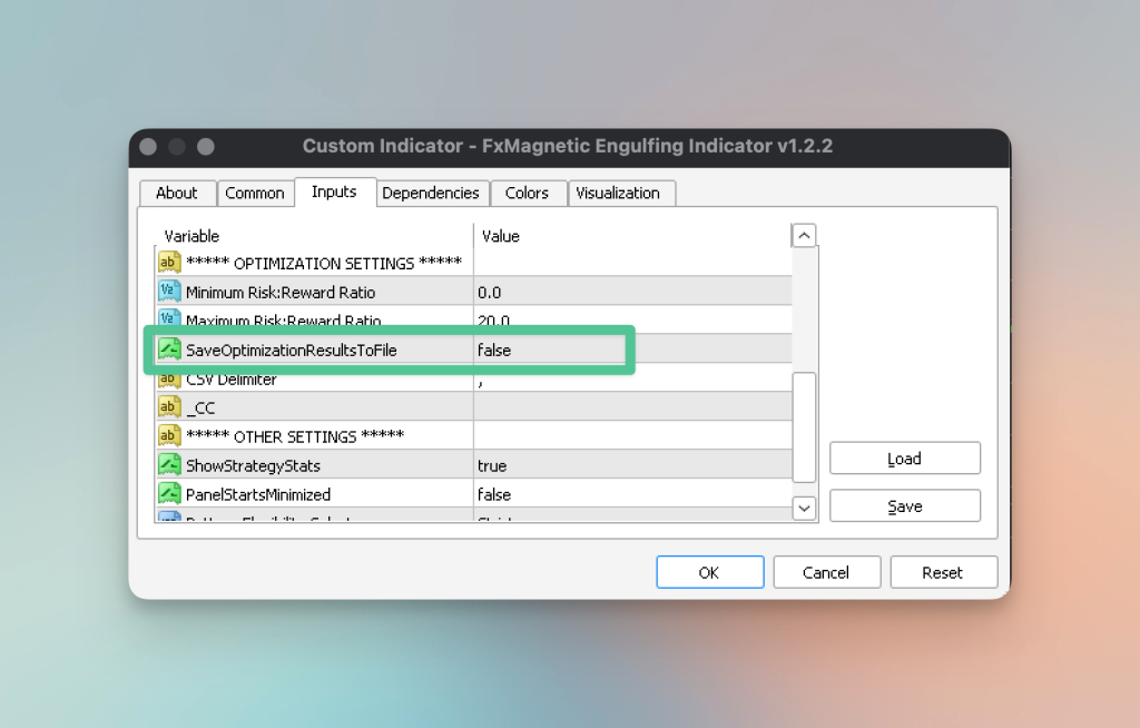 Parameter Optimization Matrix in FxMagnetic - FxMagnetic™ - Candlestick Pattern Indicator for MT4