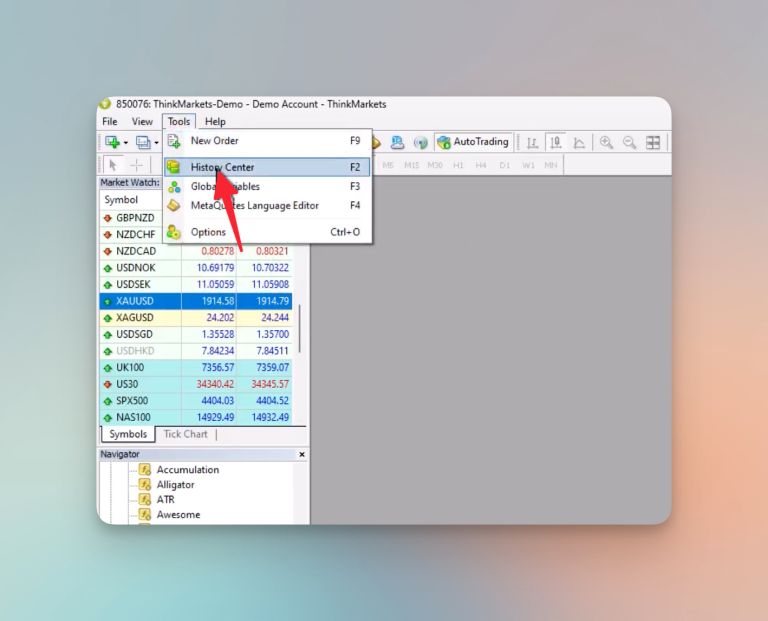 How to Download Historical Data from a Broker on MetaTrader 4 ...