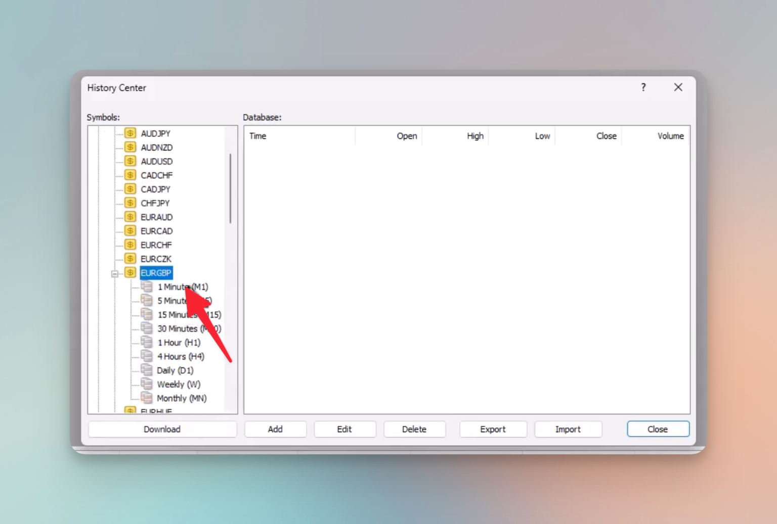 How to Download Historical Data from a Broker on MetaTrader 4 ...
